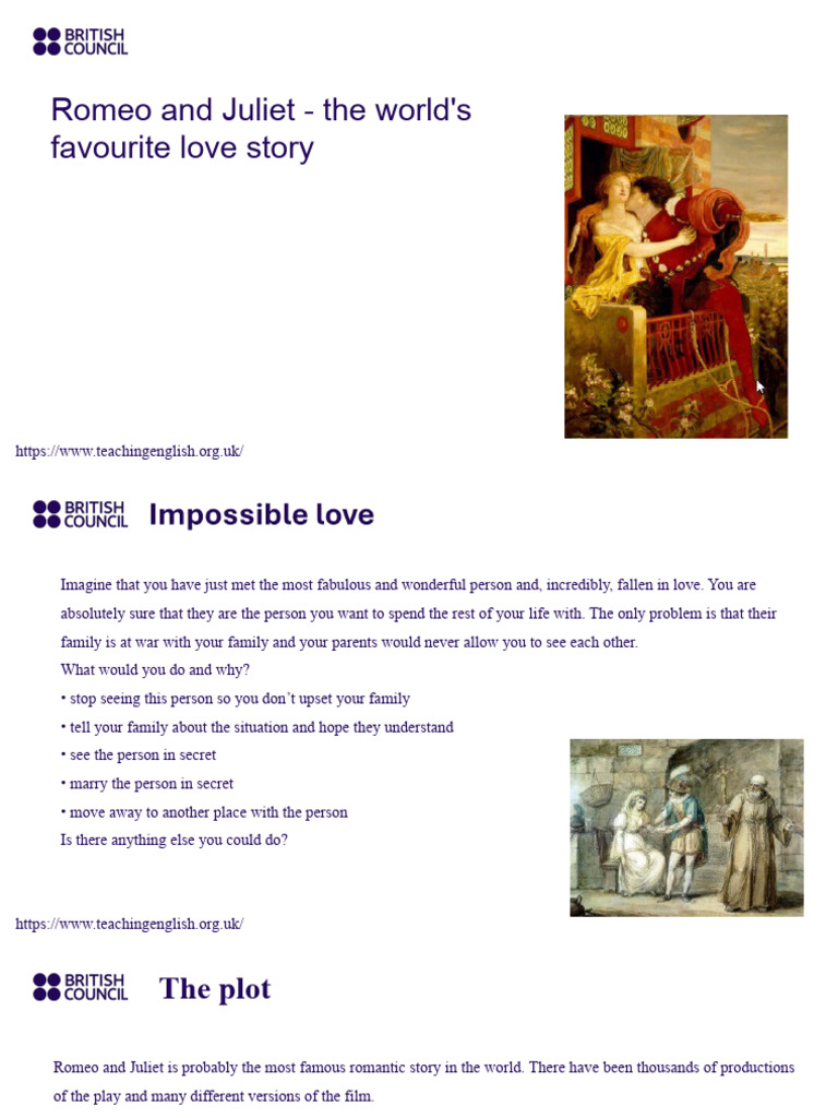Presentation Romeo and Juliet | PDF | Characters In Romeo And Juliet ...
