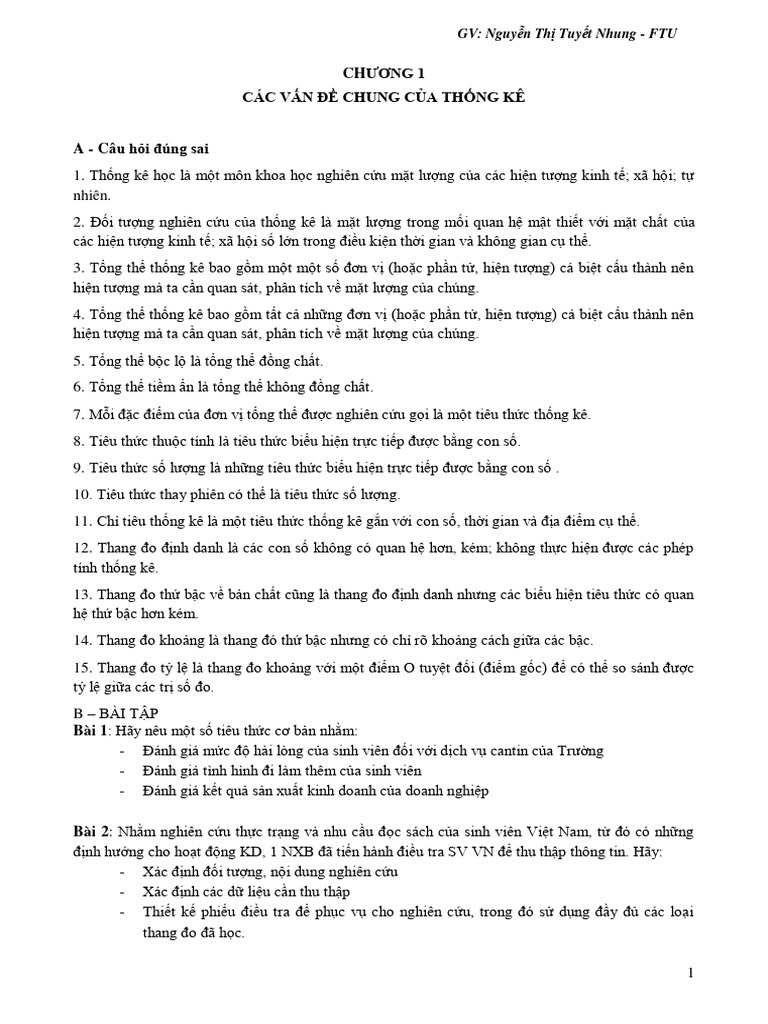 BT NLTKKT - Apd - 2023 - 2024 | PDF