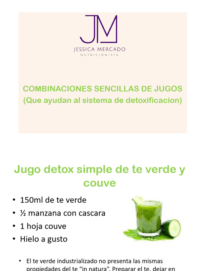 Combinaciones Sencillas para Jugos | PDF | Té | Bebida