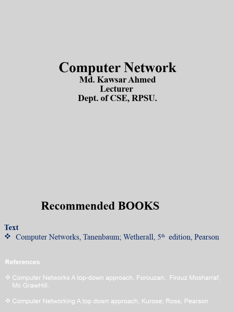 Chapter1 Introduction ModNTG | PDF | Computer Network | Osi Model