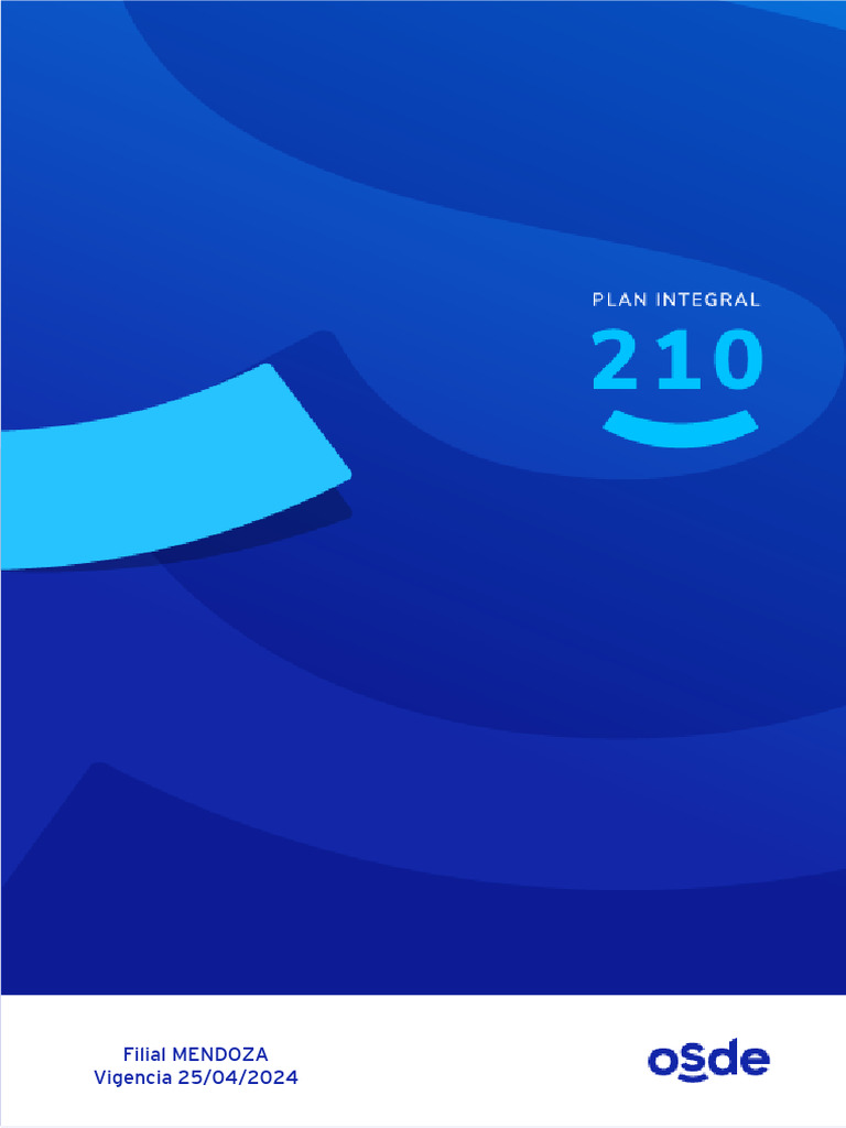 Osde Cartilla de Mendoza Plan 210 Actualizada 2024 | Descargar gratis ...