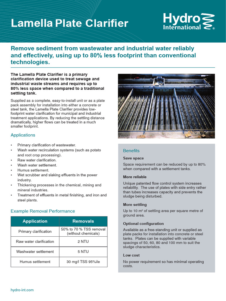 lamella-brochure-en-gb | PDF | Sewage Treatment | Water