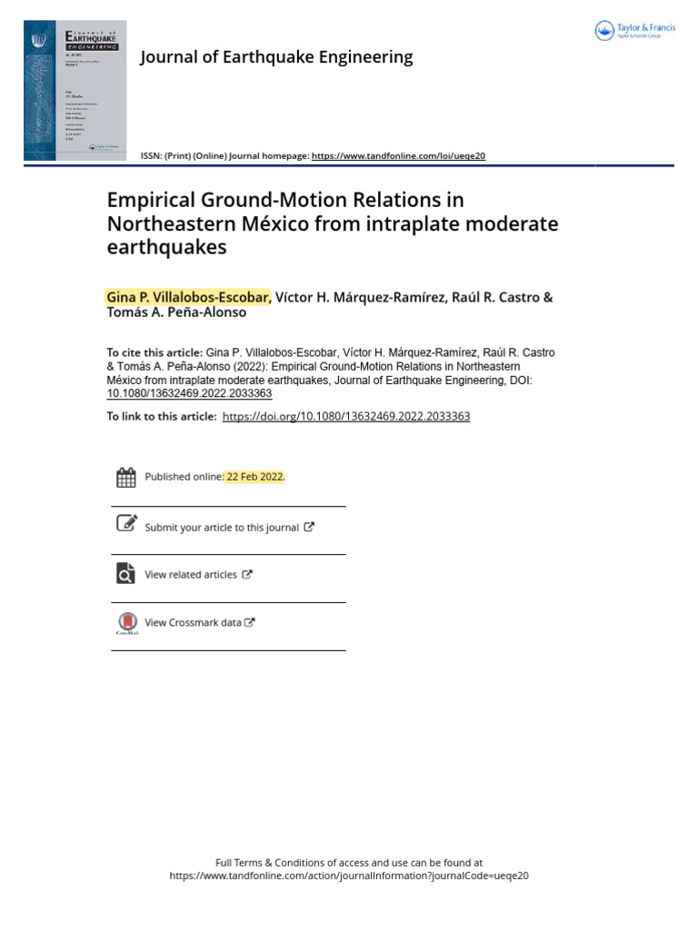 Empirical Ground Motion Relations In Northeastern México From Intraplate Moderate Earthquakes