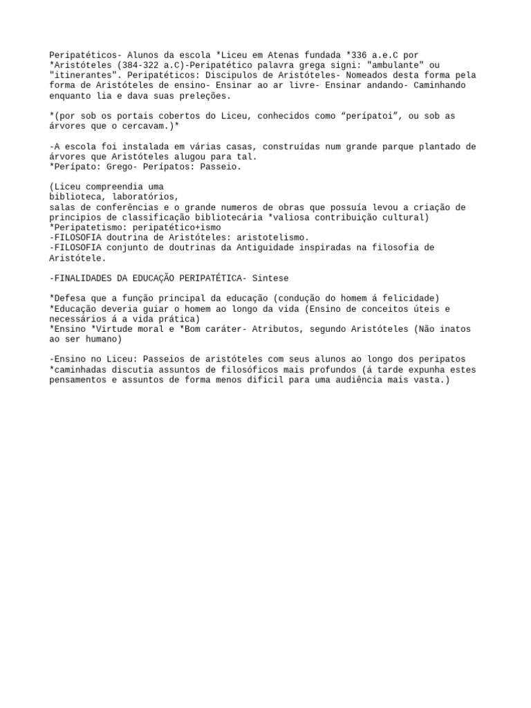 Peripatéticos | PDF