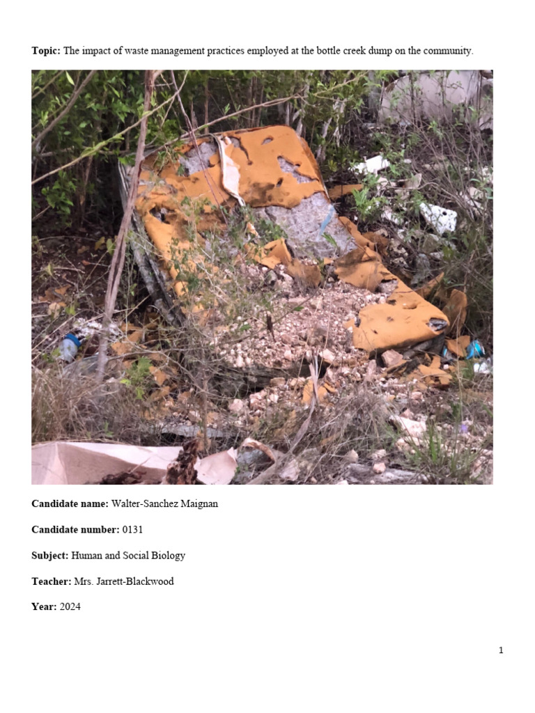 HSB sba | PDF | Waste Management | Waste