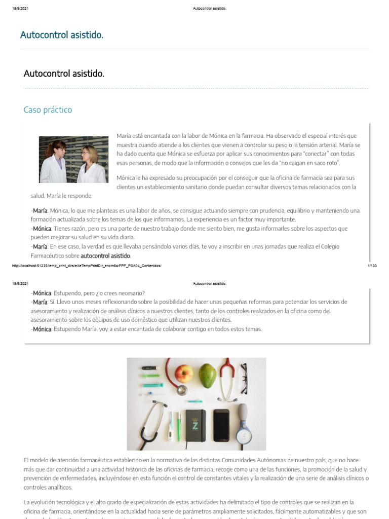 Autocontrol Asistido | PDF | Laboratorios | Farmacia