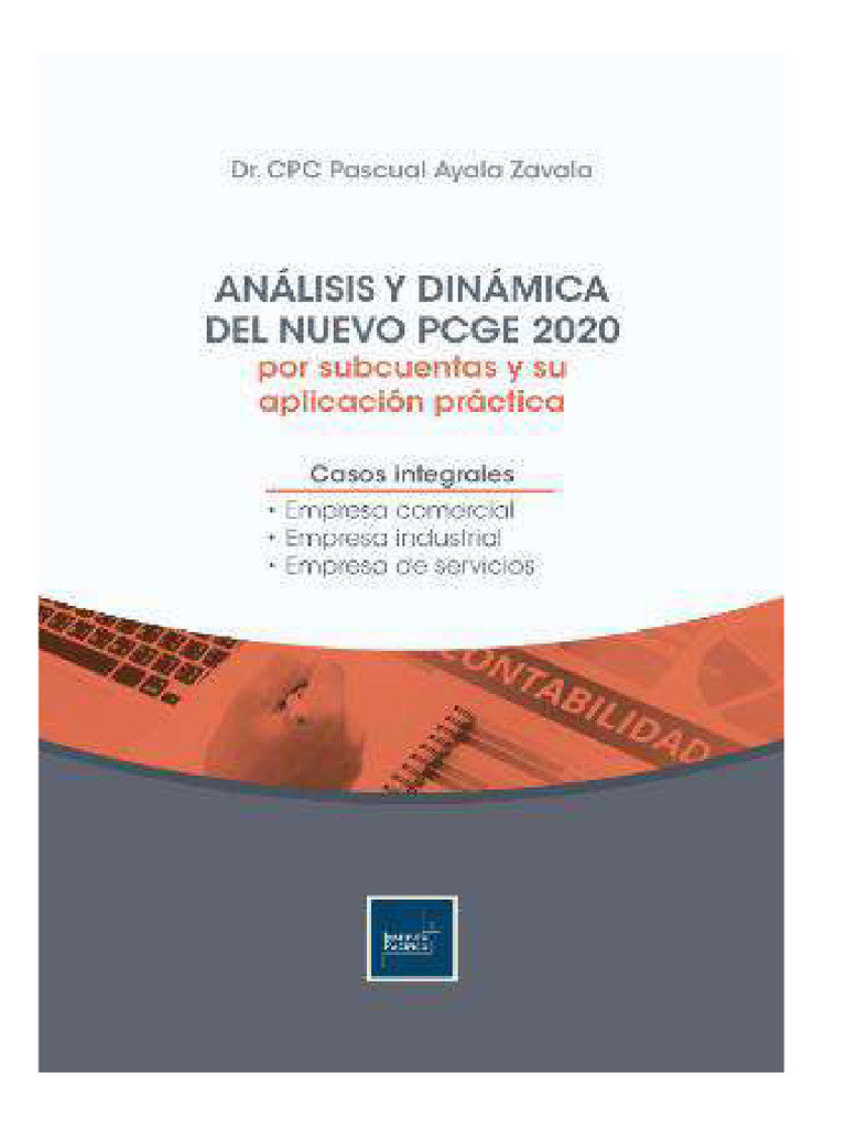 Análisis y Dinámica Del Nuevo PCGE 2019 - 2020 - 544 Páginas ...