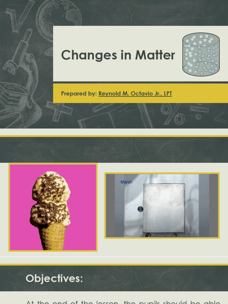 Physical-and-Chemical-Changes-in-matter | PDF | Liquids | Matter