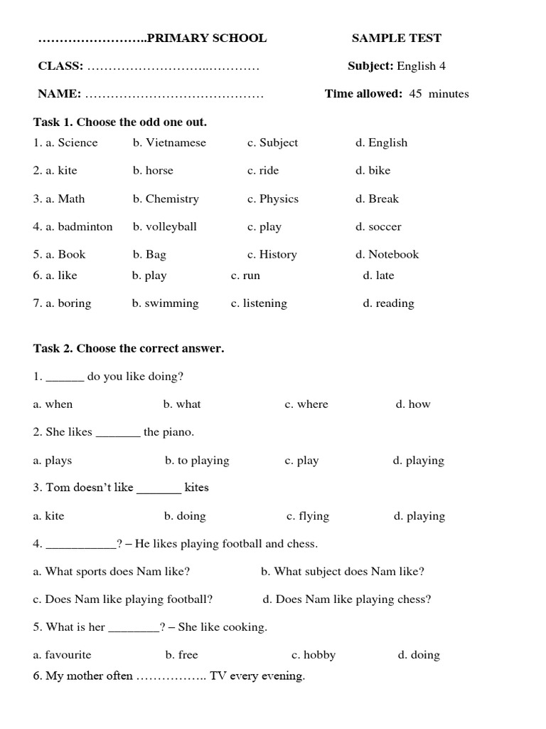 De Cuong Tieng Anh 4 Global Success | PDF