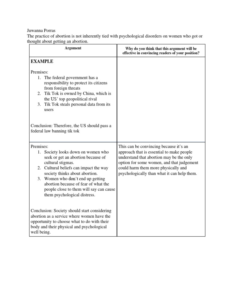 Worksheet 3 | PDF | Abortion | Anti Abortion Movements