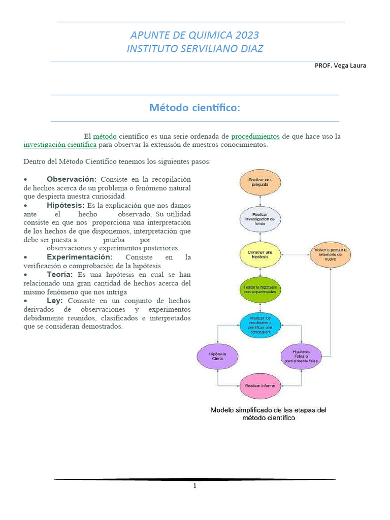Pasos del Método Científico | PDF | Mezcla | Importar