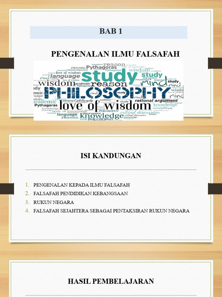 Bab 1 Pengenalan Ilmu Falsafah | PDF