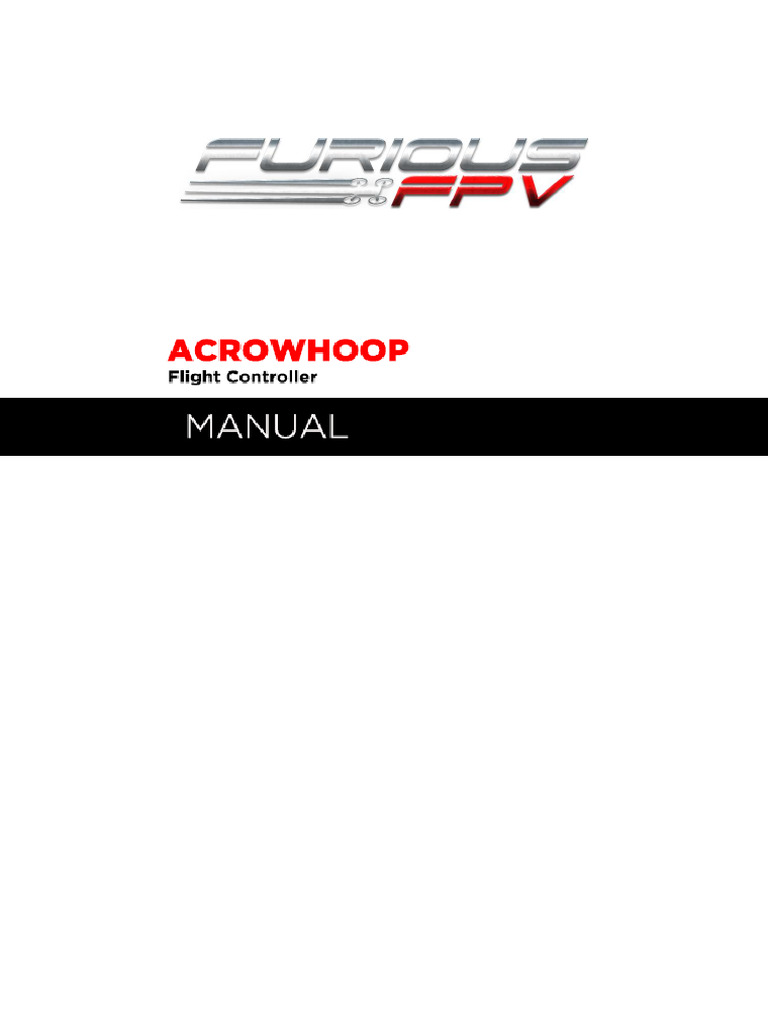 Acro Whoop FC Manual | PDF | Usb | Personal Computers