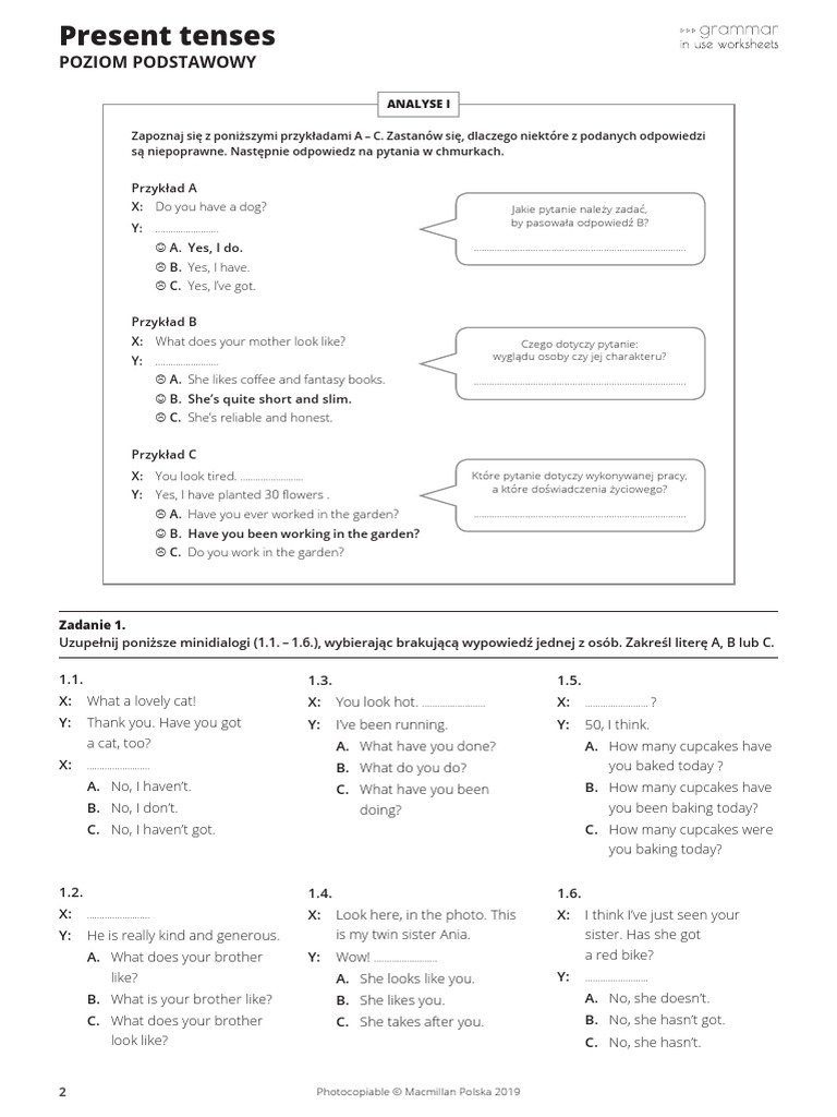 Grammar - in - Use - Czasy Teraźniejsze | PDF