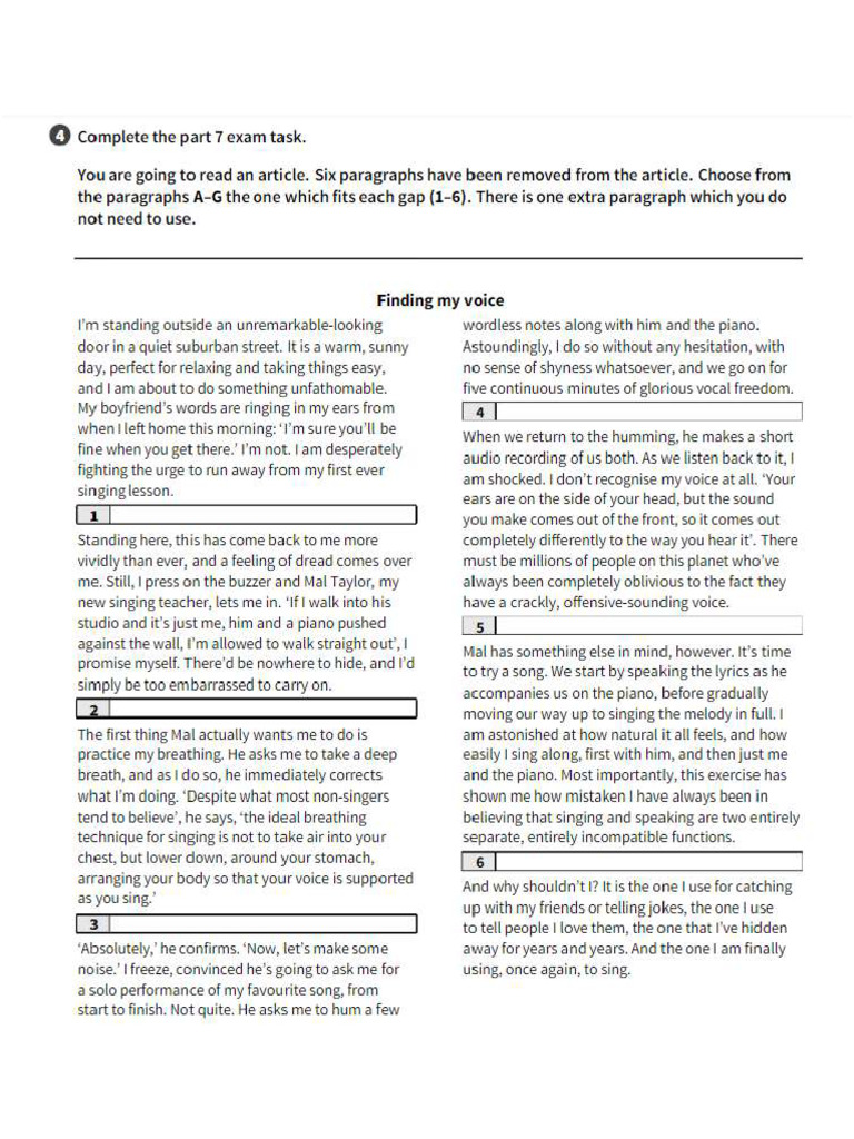 Unit 9 - Week 9 - Reading Practice CAE 1 | PDF