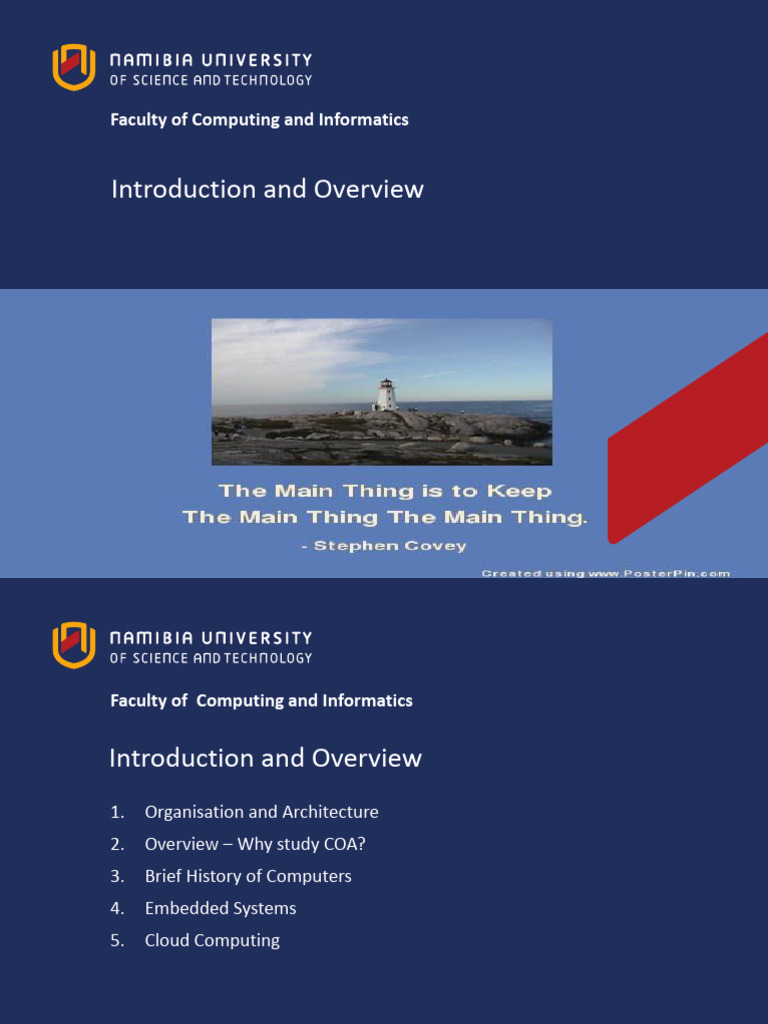 Lecture 1 COA | PDF | Central Processing Unit | Multi Core Processor
