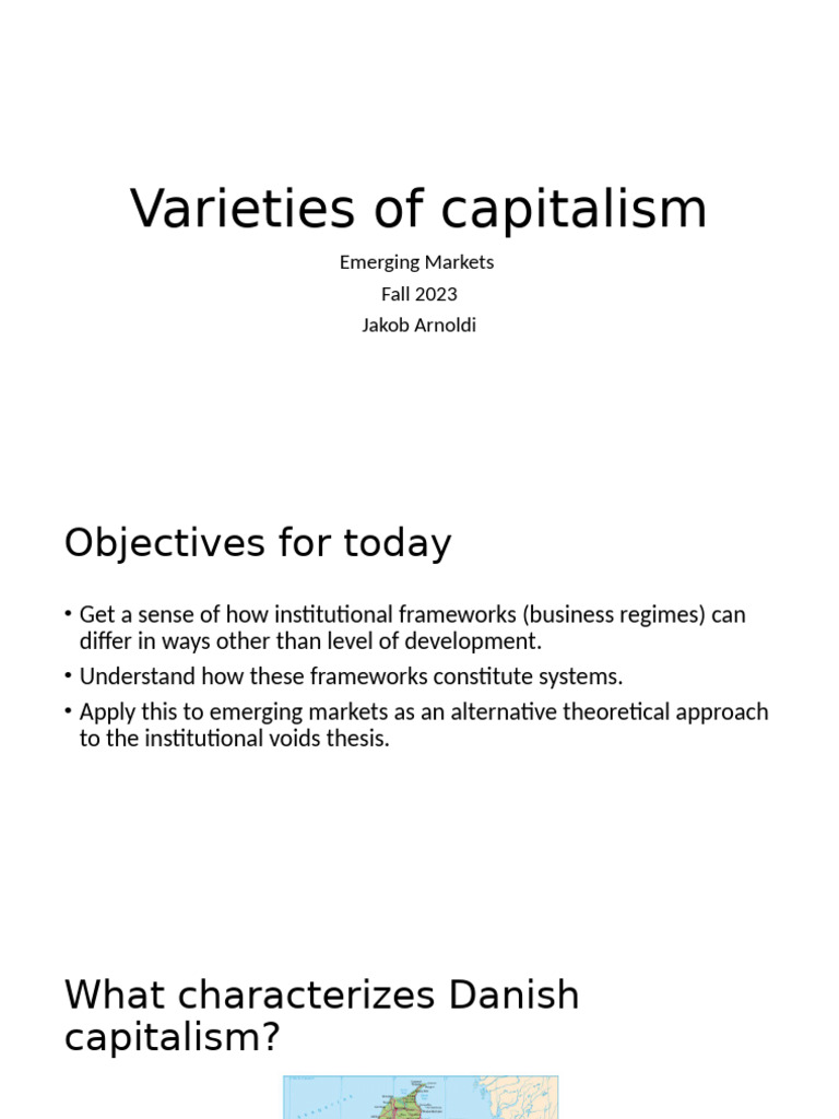 L06 - Varieties of Capitalism | PDF | Market (Economics) | Chicago ...