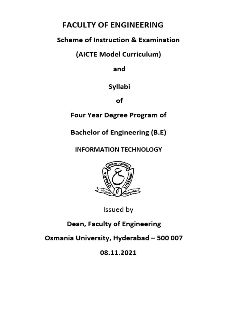 Syllabus Be It III and IV Sem | PDF | Relational Database | Fourier Analysis