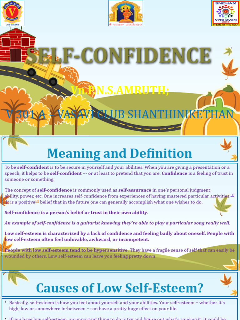 Self Confidence | PDF | Self Esteem | Psychology