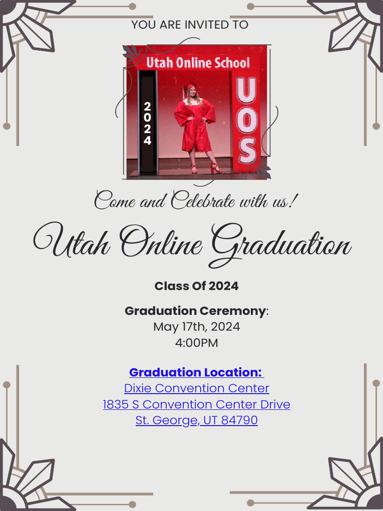 utah online 2024 graduation important information 2 | PDF