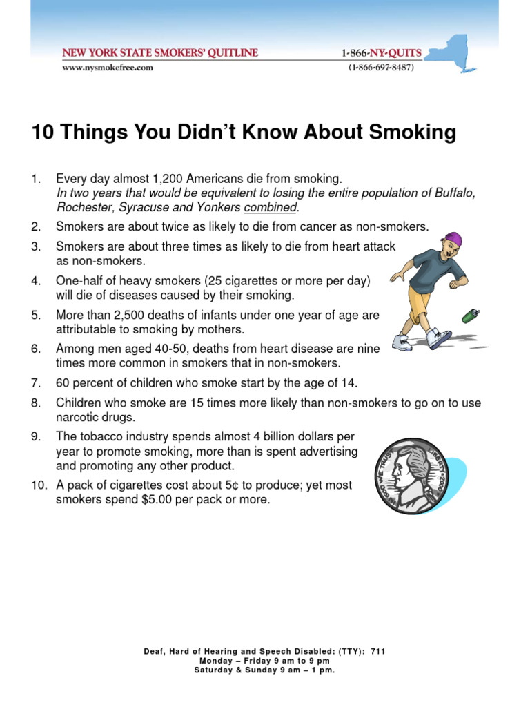10 Things | PDF | Tobacco Smoking | Addiction