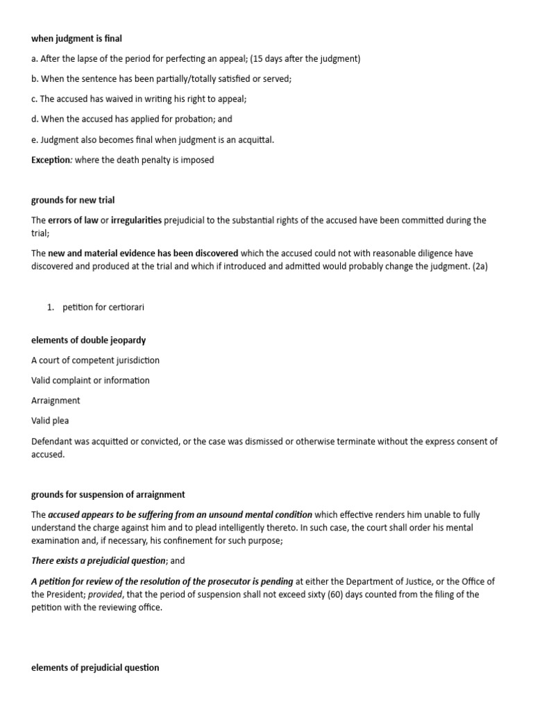 Final Judgments and Legal Procedures | PDF | Prejudice (Legal Term ...