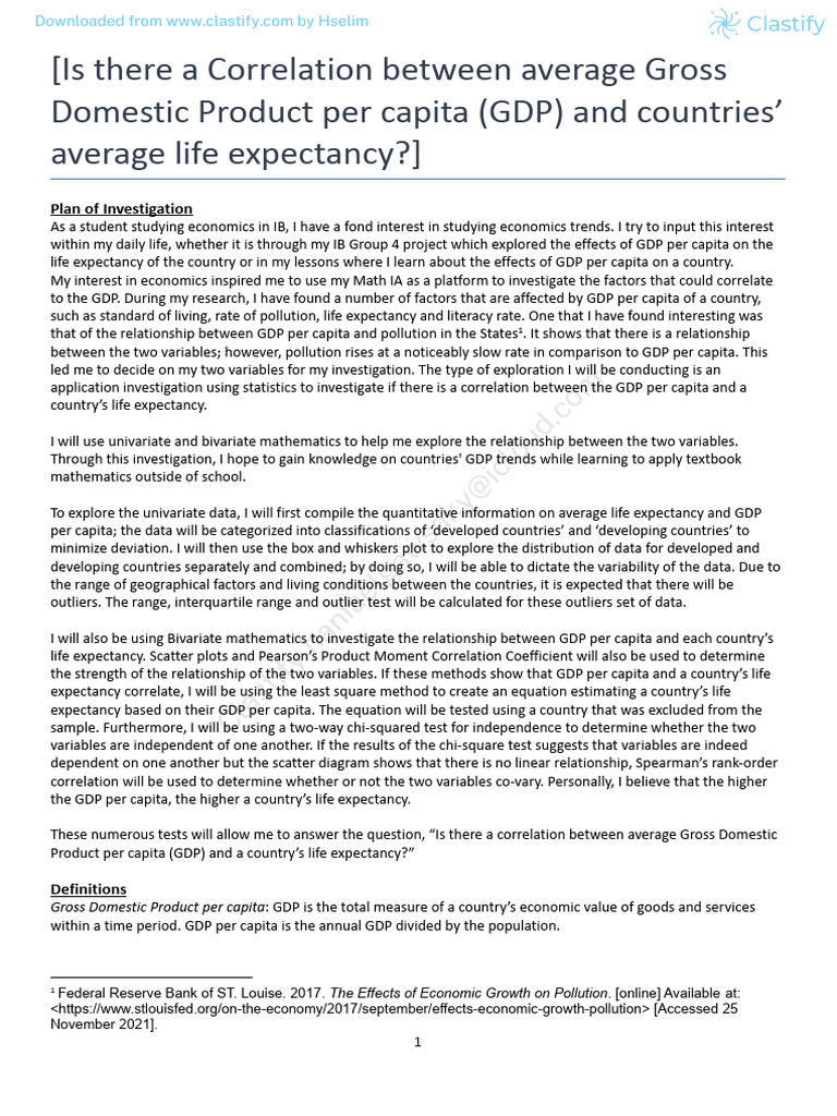 Economics Students' GDP & Life Study | PDF | Quartile | Statistics