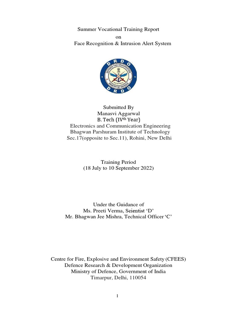 DRDOreportpythonFile - PDF 1 | PDF | Python (Programming Language) | Machine Learning