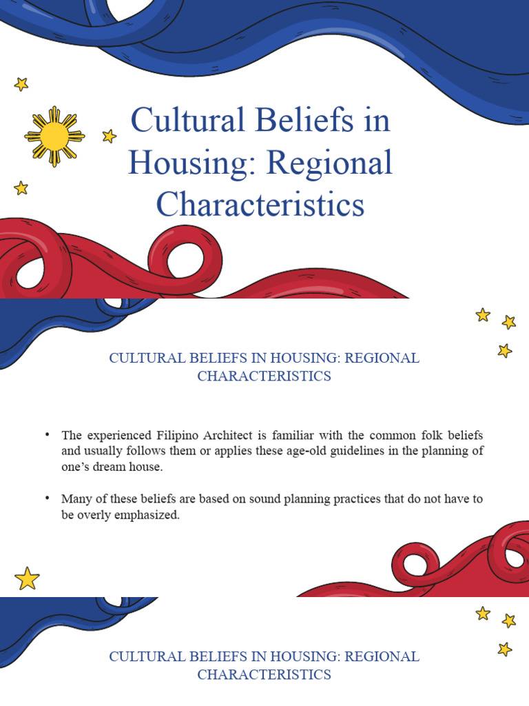 Filipino Housing Cultural Beliefs Guide | PDF | Stairs | Luck