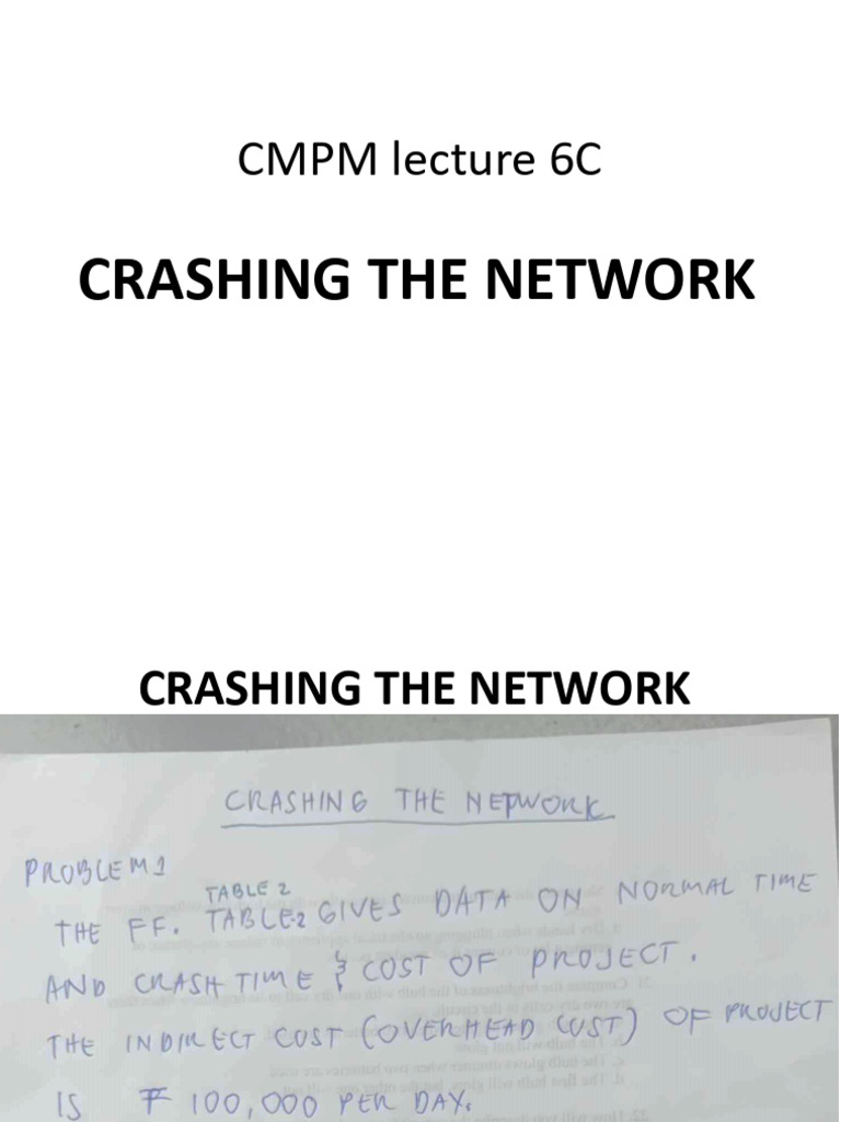 CMPM Lecture 6c Crashing The Network | PDF