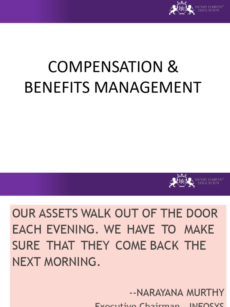 Compensation and Benefits Overview | PDF | Compensation And Benefits ...