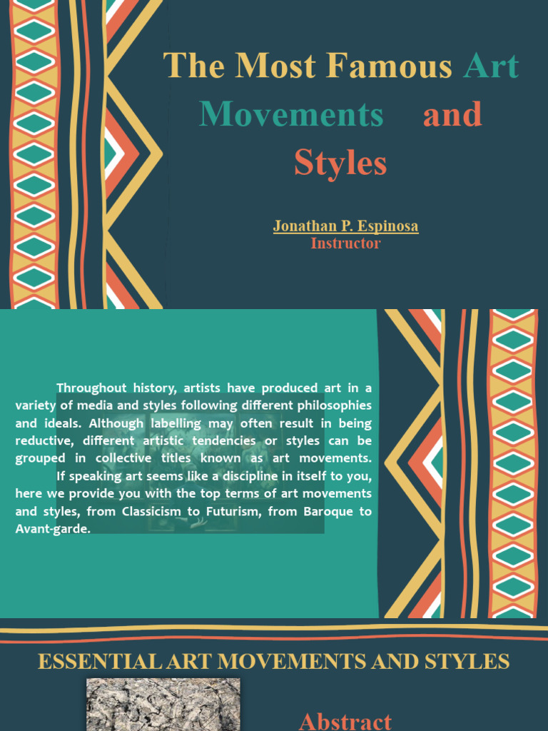 Overview of Major Art Movements | PDF | Paintings | Impressionism