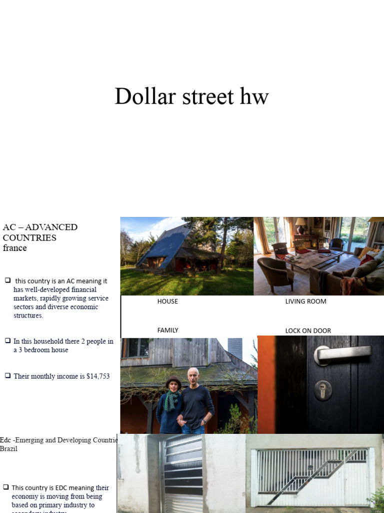 Dollar Street HW | PDF