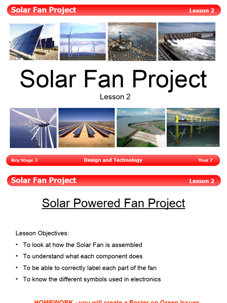 Solar Fan Project Lesson 2 | PDF | Electric Current | Incandescent ...