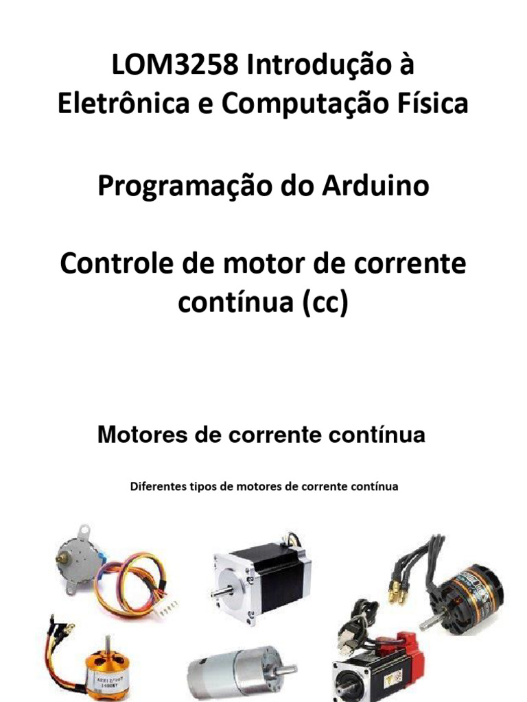 Aula 05 Controle Motor CC | PDF | Rede elétrica | Arduino