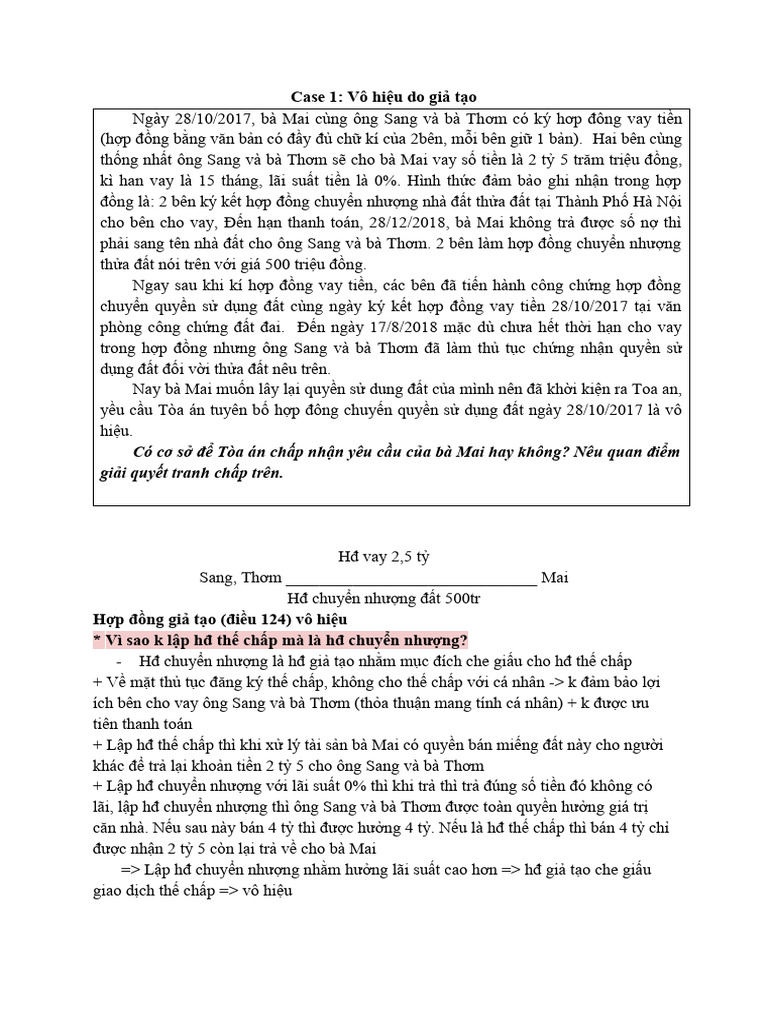 Giải Case LHD | PDF