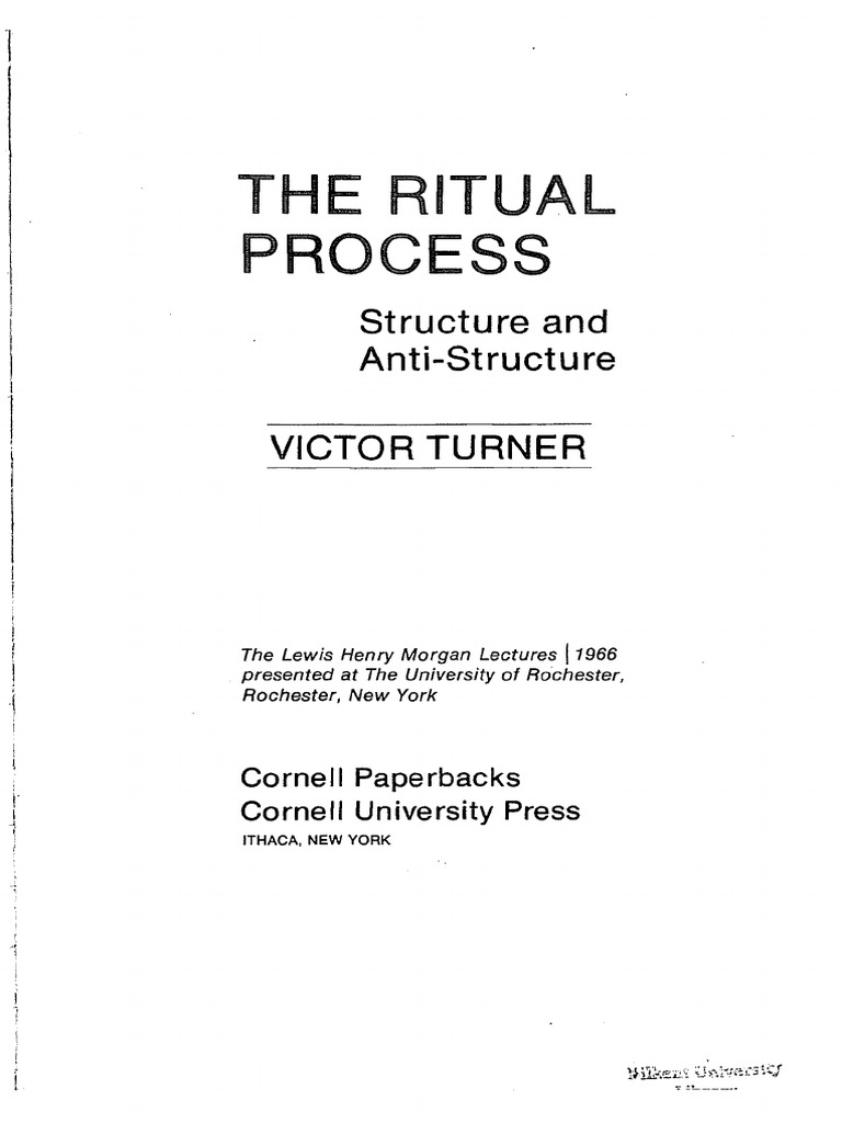 (Symbol, Myth, and Ritual) Victor Turner - The Ritual Process ...