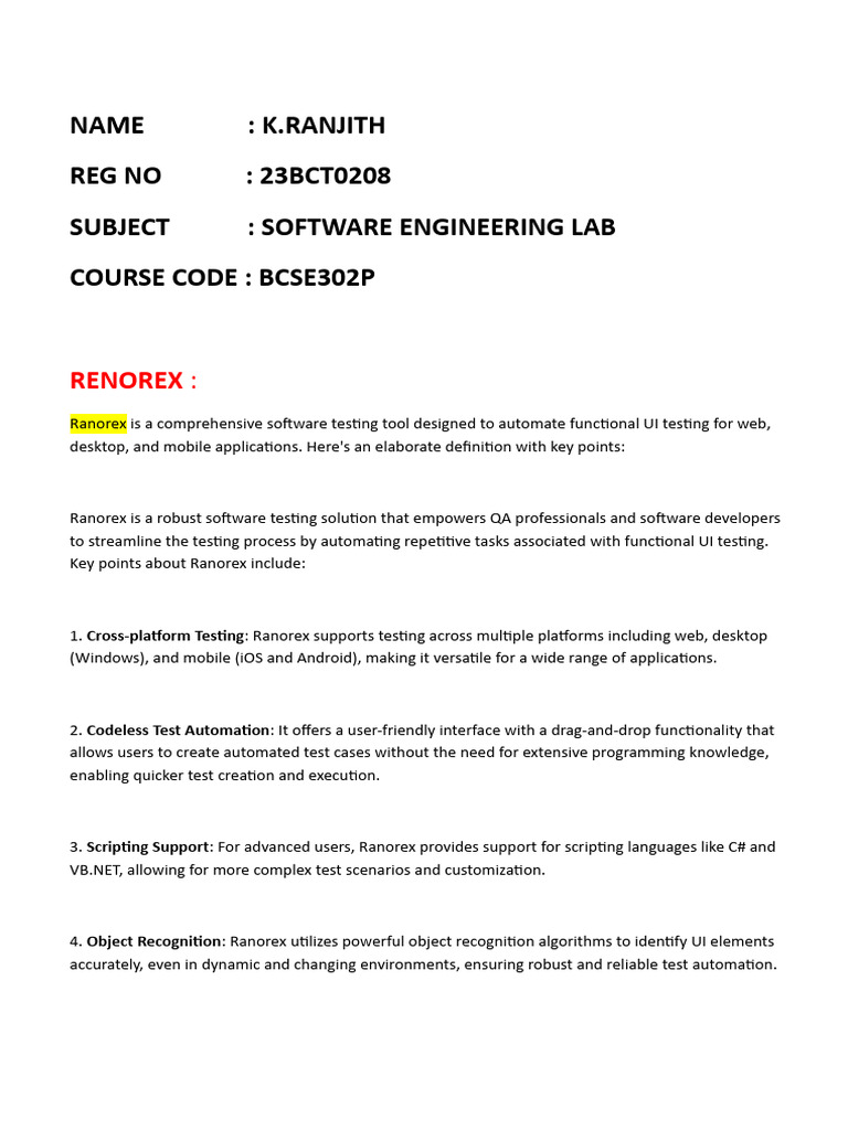 Se Testing Pdf Selenium Software Computer Programming 