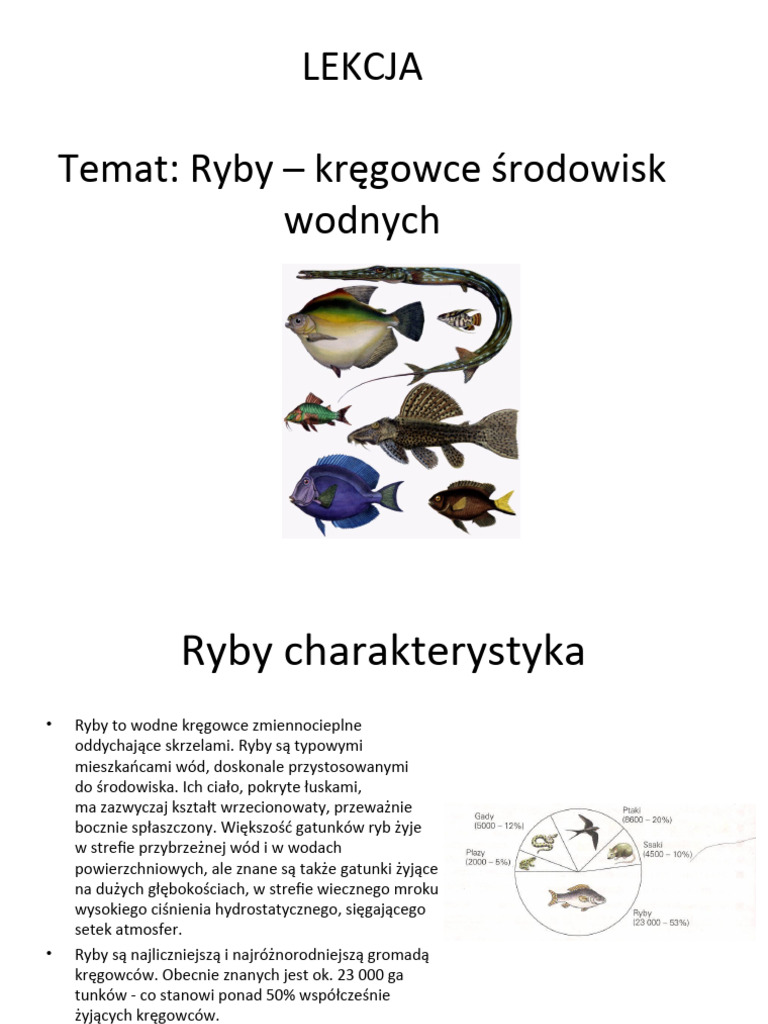 Prezentacja Ryby | PDF