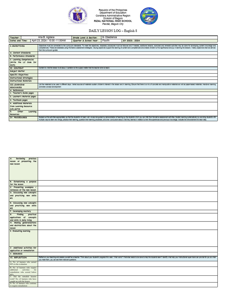 lesson-plan | PDF | Learning | Teachers