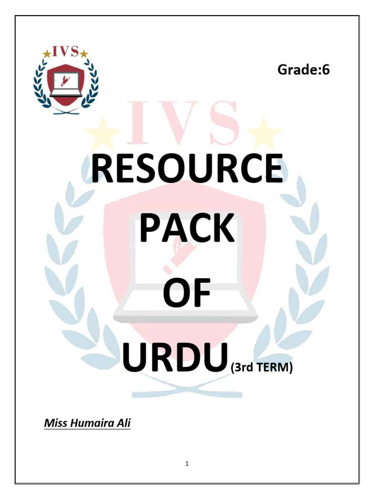 Urdu Grd 6 3rd Term Resource Pack2023-24 | PDF