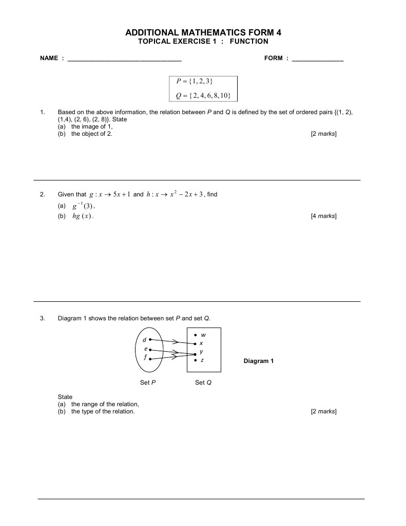 Chapter 1 Function | PDF