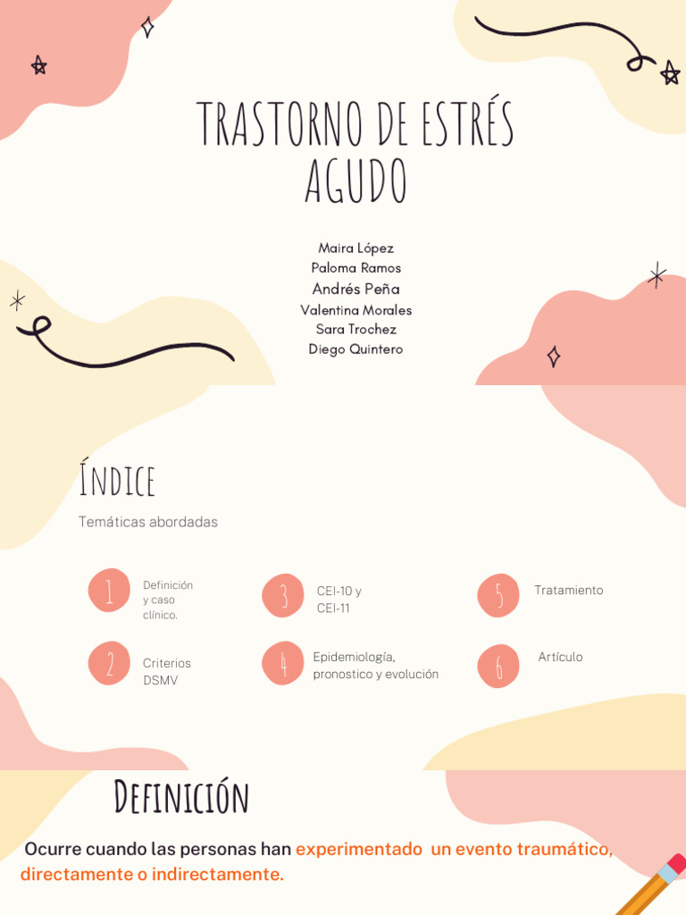 Estres Agudo | PDF | Trauma psicólogico | Ansiedad