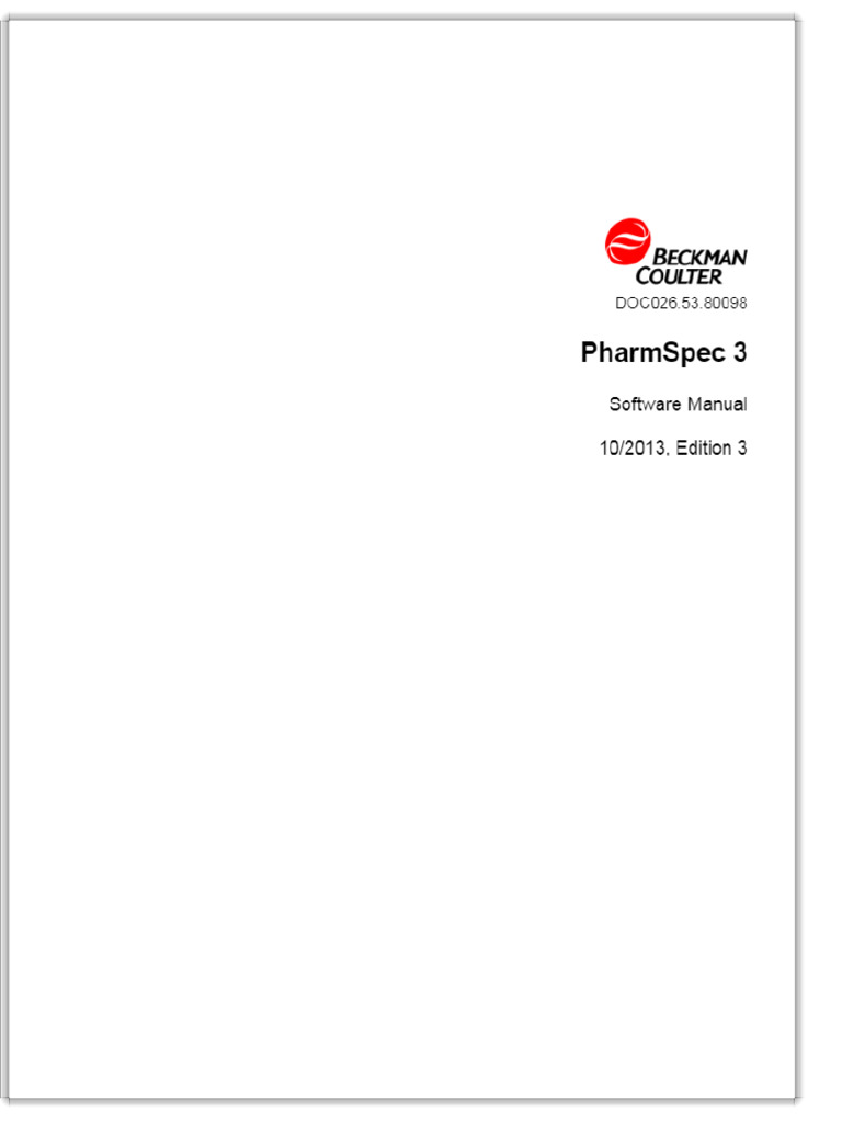 PharmSpec 3. Manual de Software. 10 - 2013, Edición 3 - PDF Descargar ...