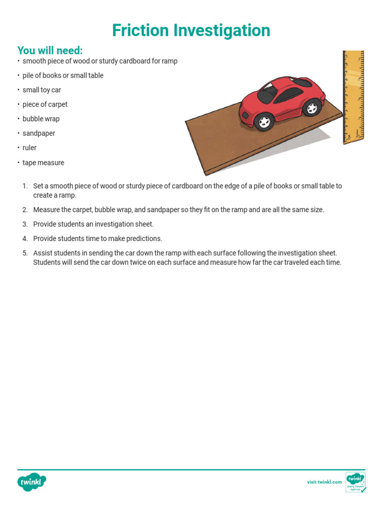 Color Surface Friction Anchor Chart | PDF