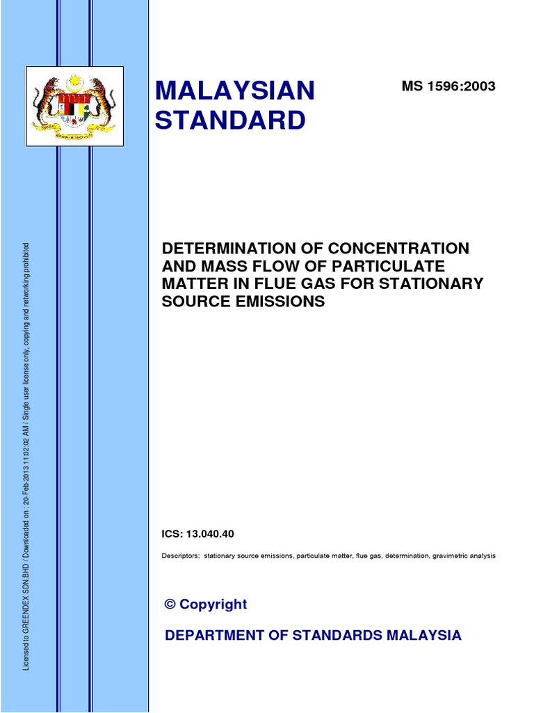 11 SIRIM Standard | PDF | Gases | Standardization