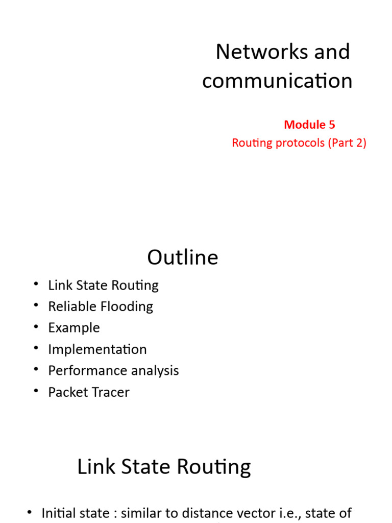 Module5_Networks_Part2 | PDF | Routing | Telecommunications