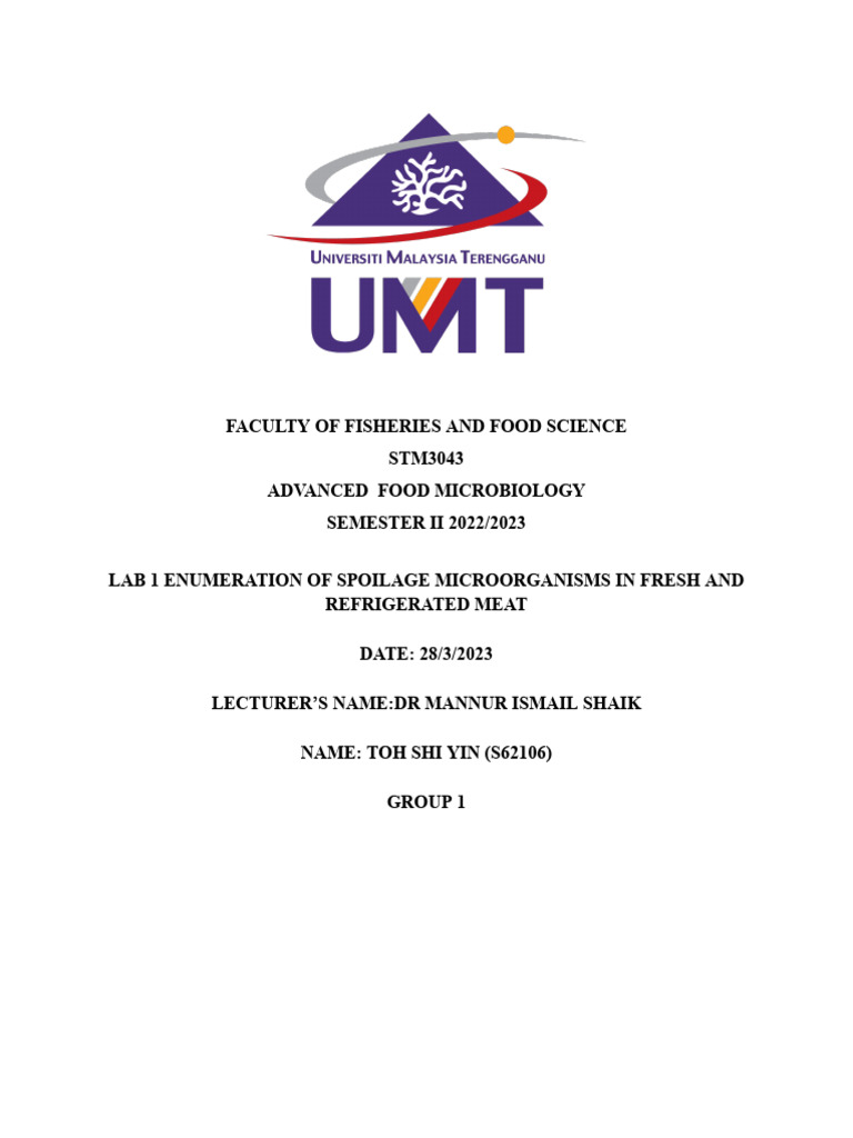Lab 1 Adv Microb | PDF | Colony Forming Unit | Bacteria