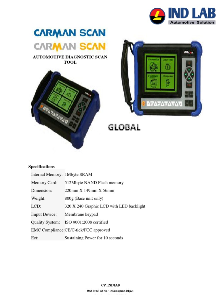 Automotive Diagnostic Scan Tool Overview | PDF | Usb | Car