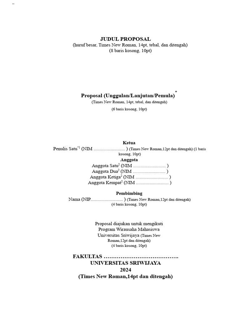 Format Proposal | PDF